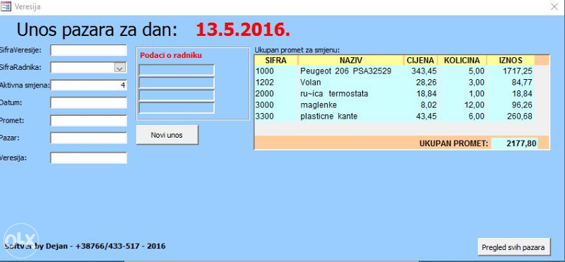 Program za izradu faktura, kalkulacija,kasa,proizvodnja - Aplikativni softver - OLX.ba